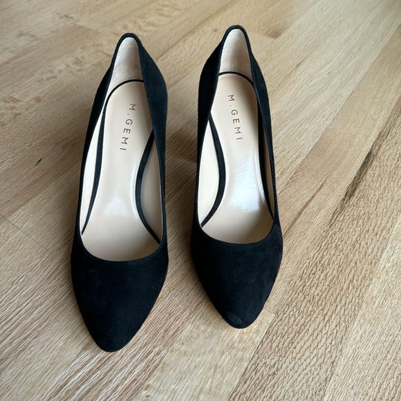 M.Gemi | Shoes | Authentic Mgemi Black Suede 3 Heels | Poshmark